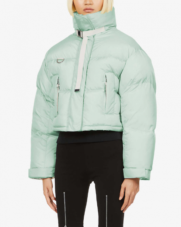 Laurel High Neck Shell Puffer Jacket - The Puffer Jackets